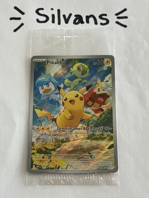 Pikachu Illustration Black Star Promo SVP 027 Deutsch (Neu (gemäss ...