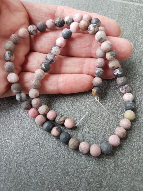 Ein Strang 6mm Rhodonit | Kaufen auf Ricardo