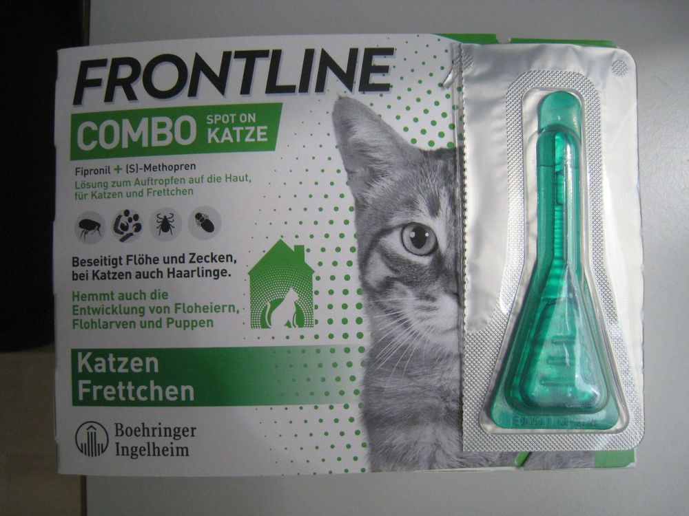 Frontline Antiparasitenkombination für Katzen SPOT ON 1 Pip (Neu und ...