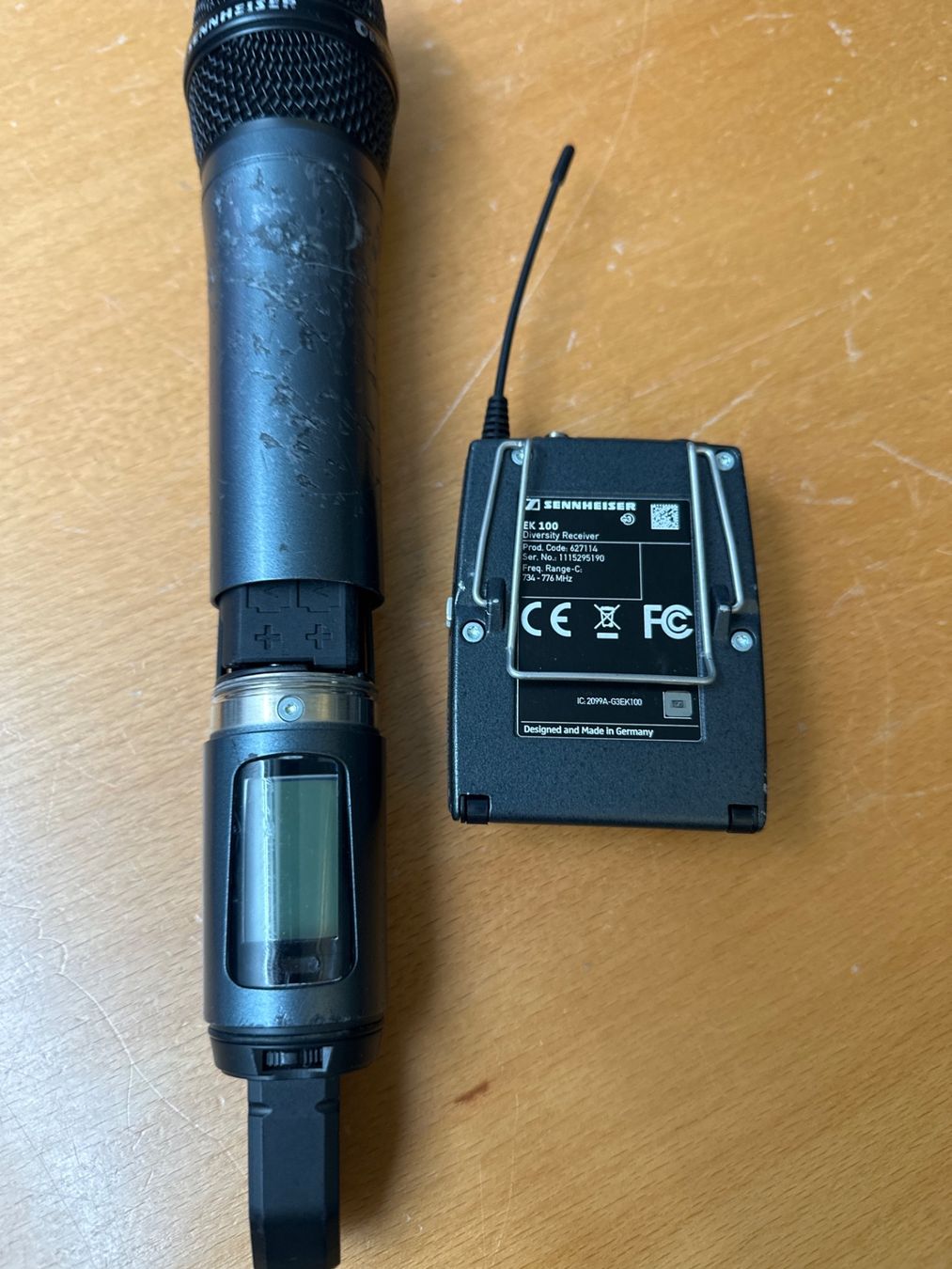 Sennheiser EW100 G3 STKHandheld e835 cap Tx & EK100Rx C-Band (Gebraucht) in Liestal für CHF 100 ...