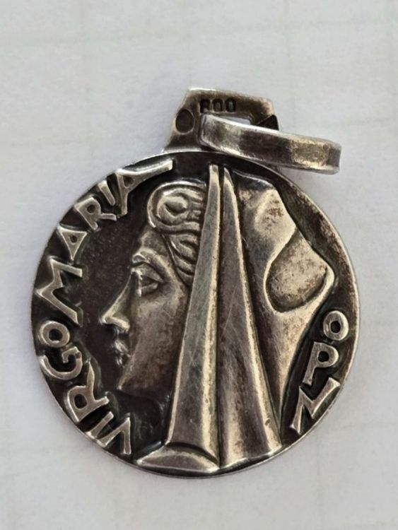 Seltene 800er silber madalia virgo Maria Fernand Py (Gebraucht) in ...