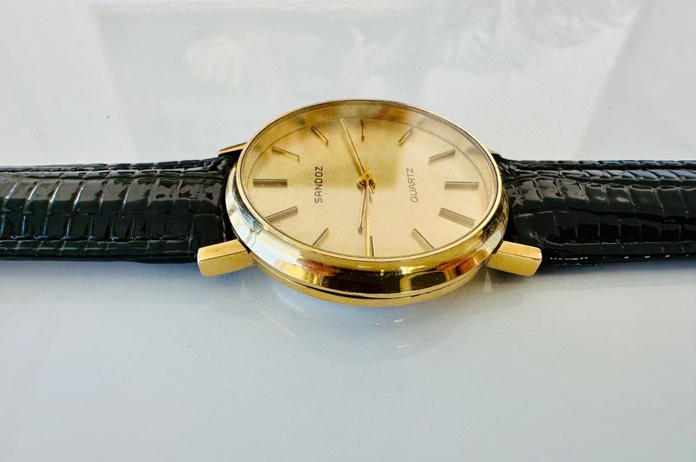 SANDOZ Swiss Made Quartz comme neuve, bracelet et pile neufs (Gebraucht ...