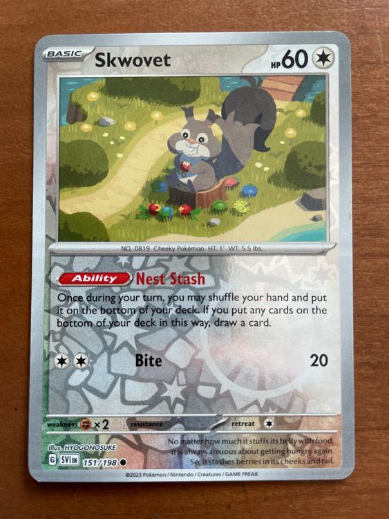 Pokemon Skwovet Reverse ENG (Versand gratis) (Neu (gemäss Beschreibung ...