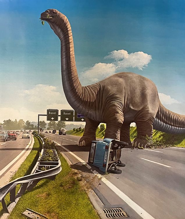 Basel Autobahn Dinosauris Plakat (Gebraucht) in Hochdorf für CHF 30 ...