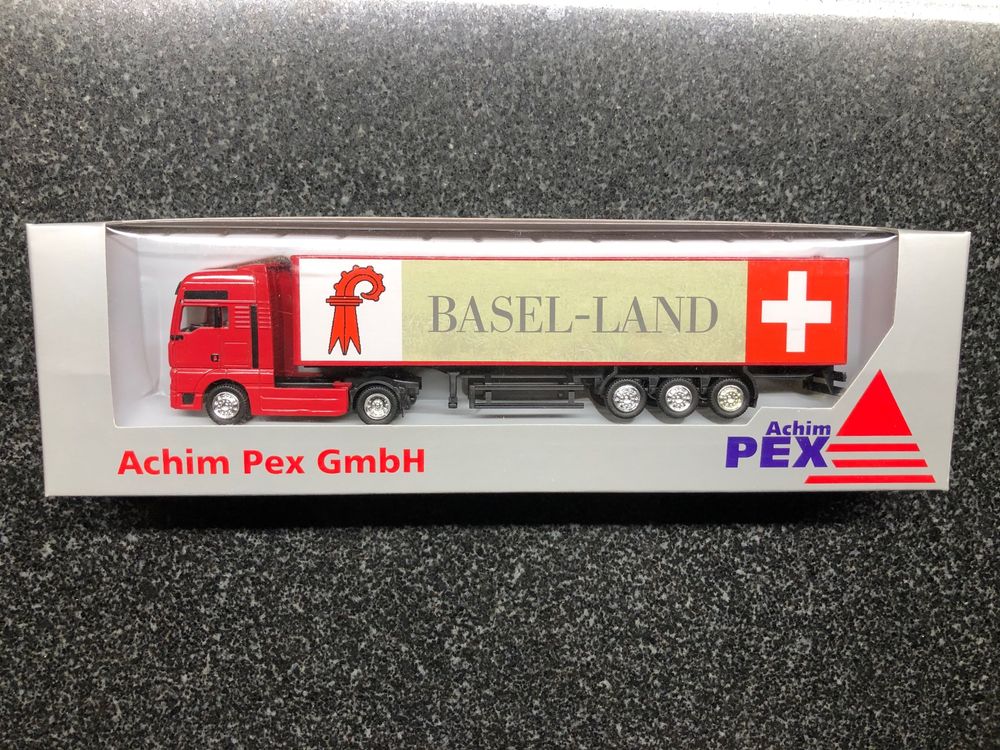 Achim PEX MAN Lastwagen 1:87 Metallgehäuse, Kt. Basel-Land (Neu (gemäss ...