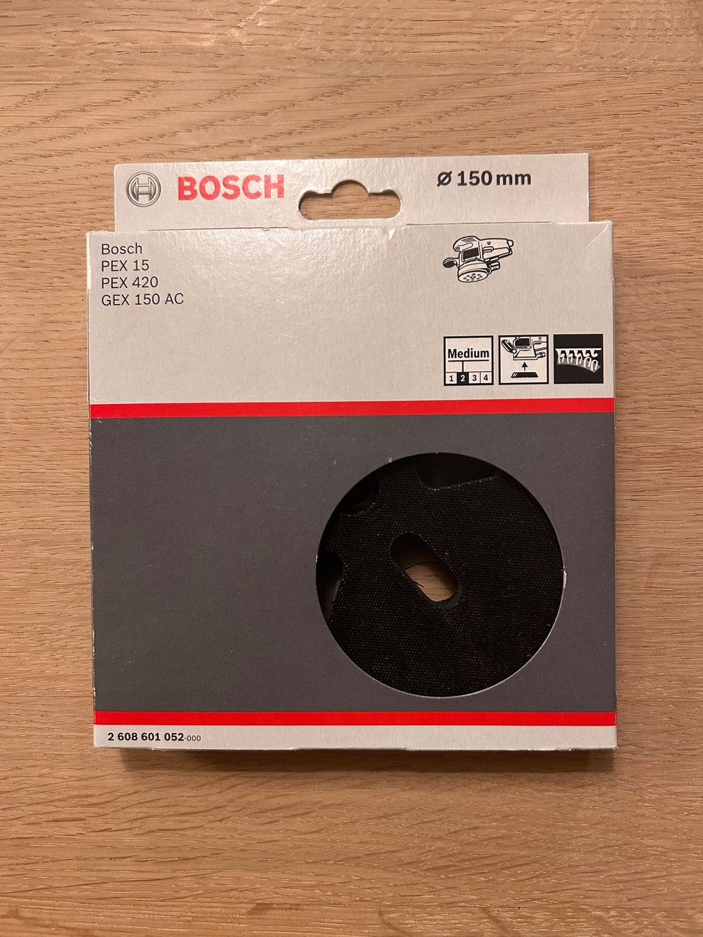 Bosch Schleifteller 150 mm für GEX 150AC, PEX 420, PEX 15 (Neu und originalverpackt) in Wabern ...