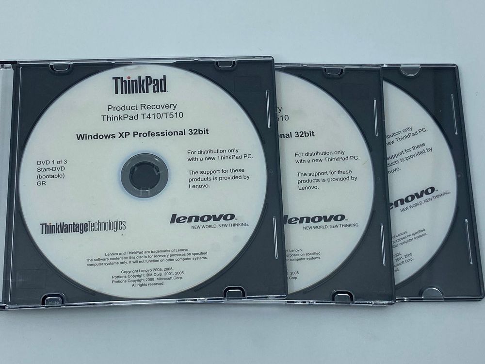 Original ThinkPad T410/T510 Recovery DVD (Gebraucht) in Langwiesen für ...
