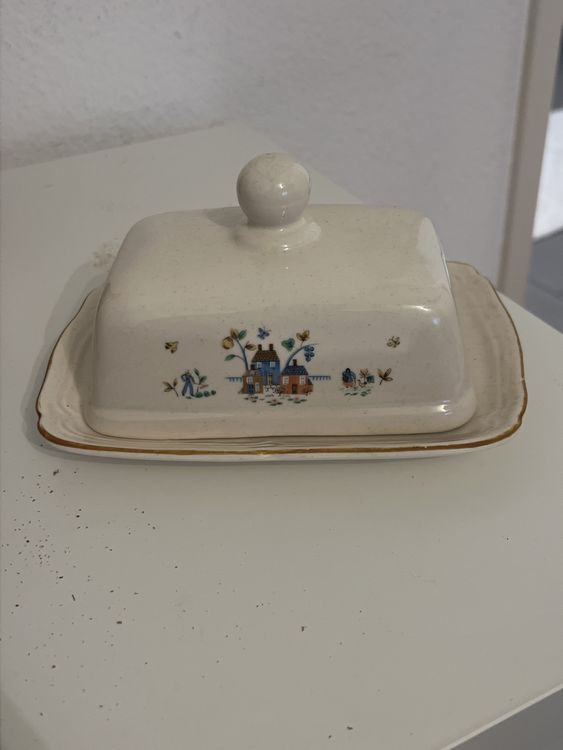 Faszinierend Butterdose Porzellan Vintage Ebenbild