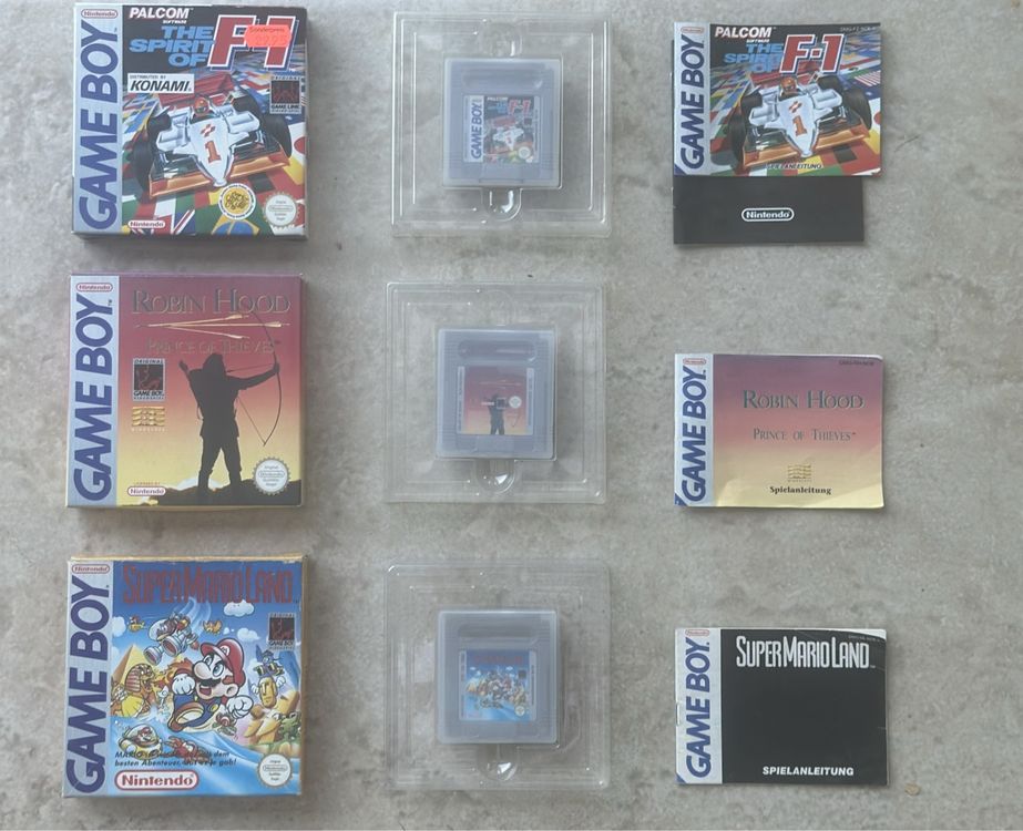 Nintendo Gameboy OVP Super Mario Land/Robin Hood/F-1 | Kaufen auf Ricardo