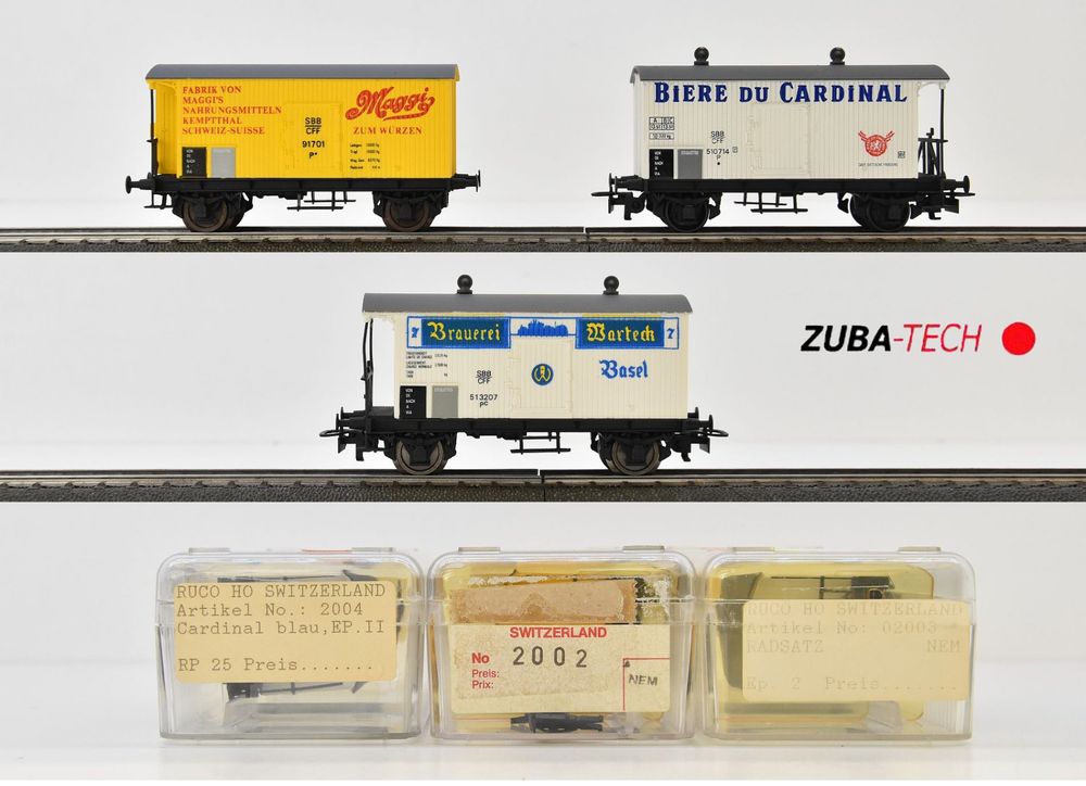 Ruco 3x Güterwagen SBB H0 WS mit OVP (Gebraucht) in St. Gallen für CHF ...