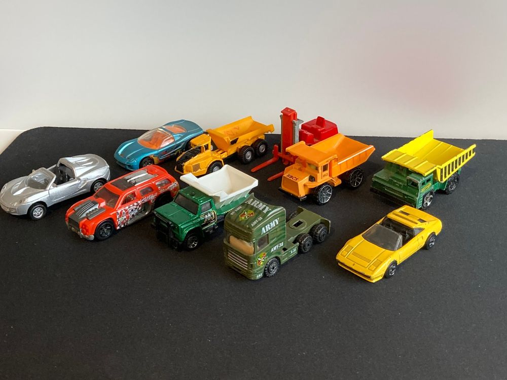 10 Modellautos, Matchbox, Siku, Set aus PW , LKW und Stapler | Kaufen auf Ricardo