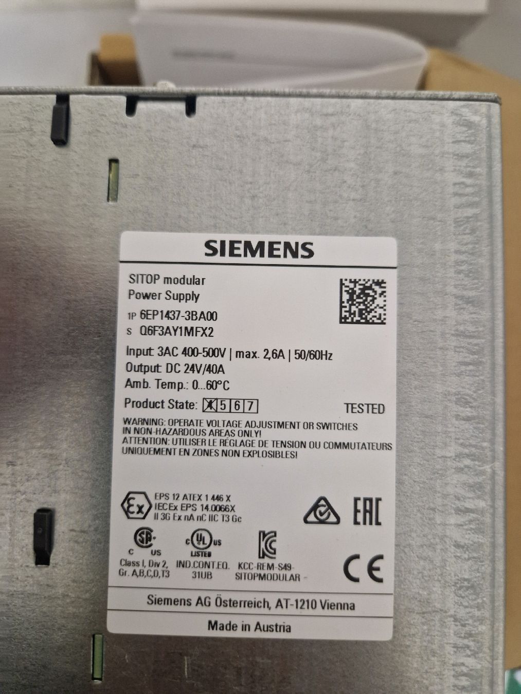 Siemens Sitop Modular Power Supply Neue (Neu und originalverpackt) in ...