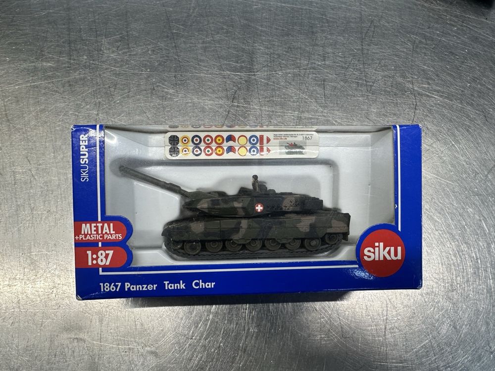 Siku Panzer Tank 1:87 Nr. 1867 Militärfahrzeug Modell OVP (Neu (gemäss ...