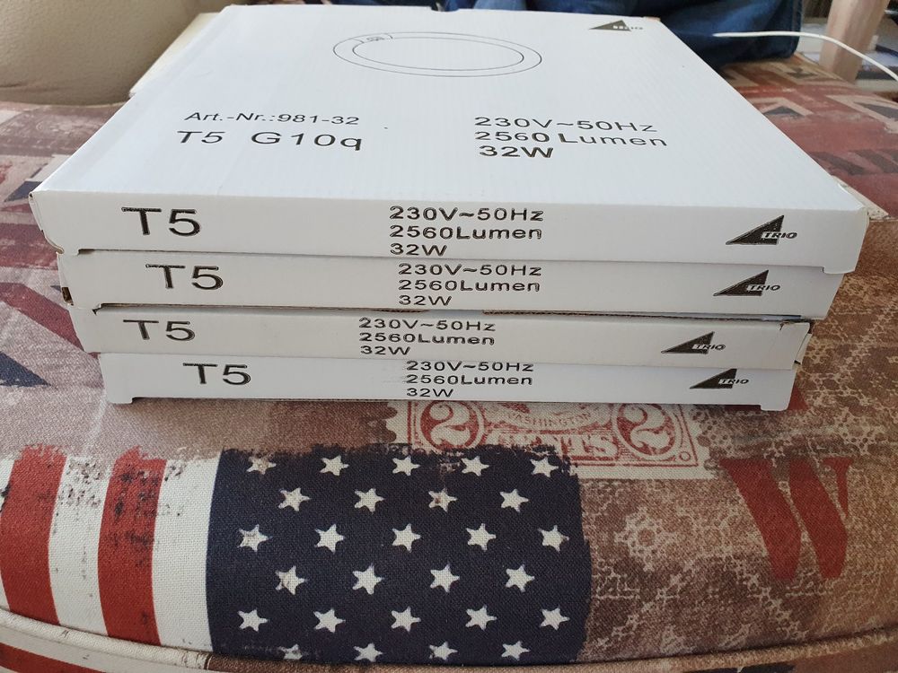 4 Stk Trio Rundleuchten T5 230v - 50HZ - 32W | Kaufen auf Ricardo