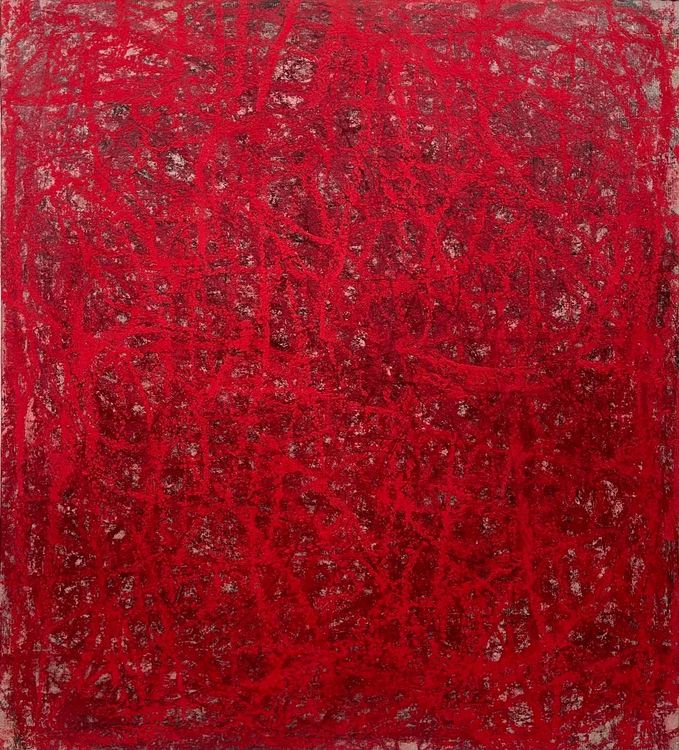 Abstrakte Mischtechnik Monogrammiert (Gebraucht) in Root für CHF 50 – mit Lieferung auf Ricardo ...