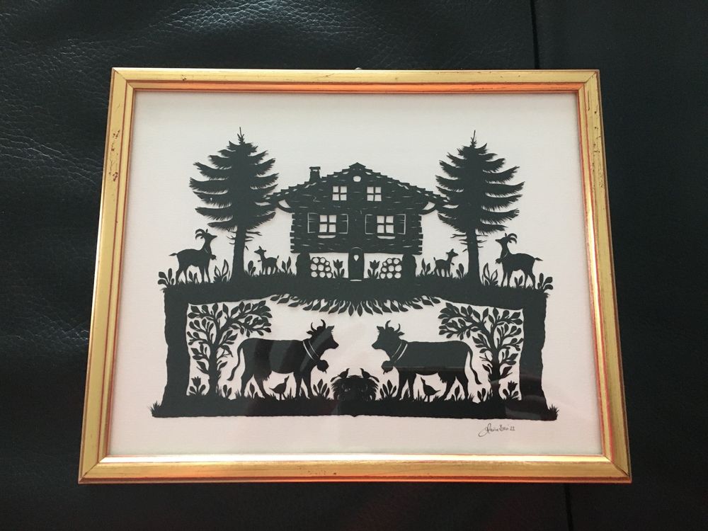 Original Scherenschnitt (Neu (gemäss Beschreibung)) in Konolfingen für CHF 100 – mit Lieferung ...