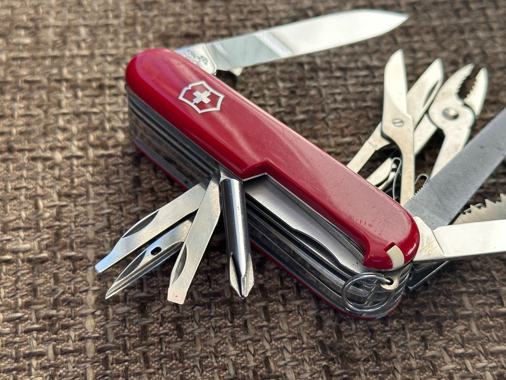 Altes grosses Sackmesser VICTORINOX Swiss Champ mit OVP RAR | Kaufen ...
