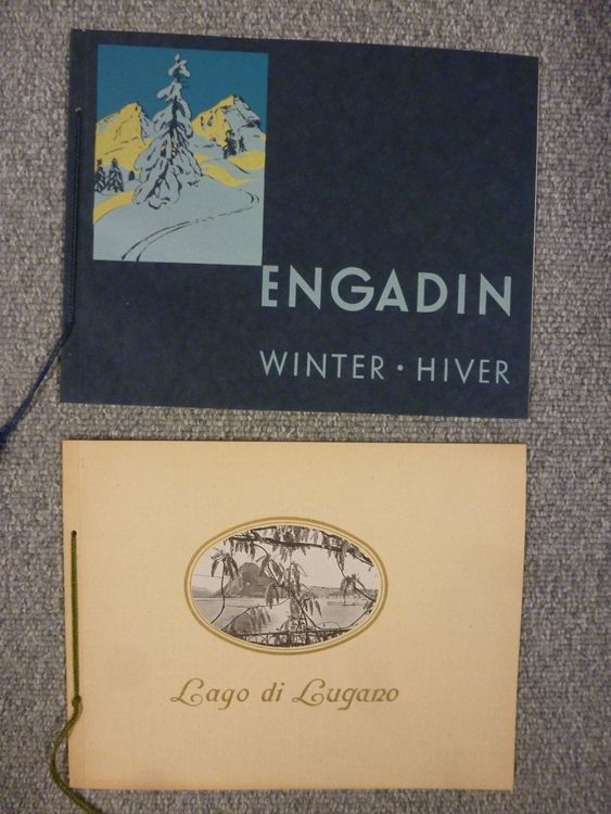 2 Alte Foto-Bildbände Engadin und Lugano | Kaufen auf Ricardo