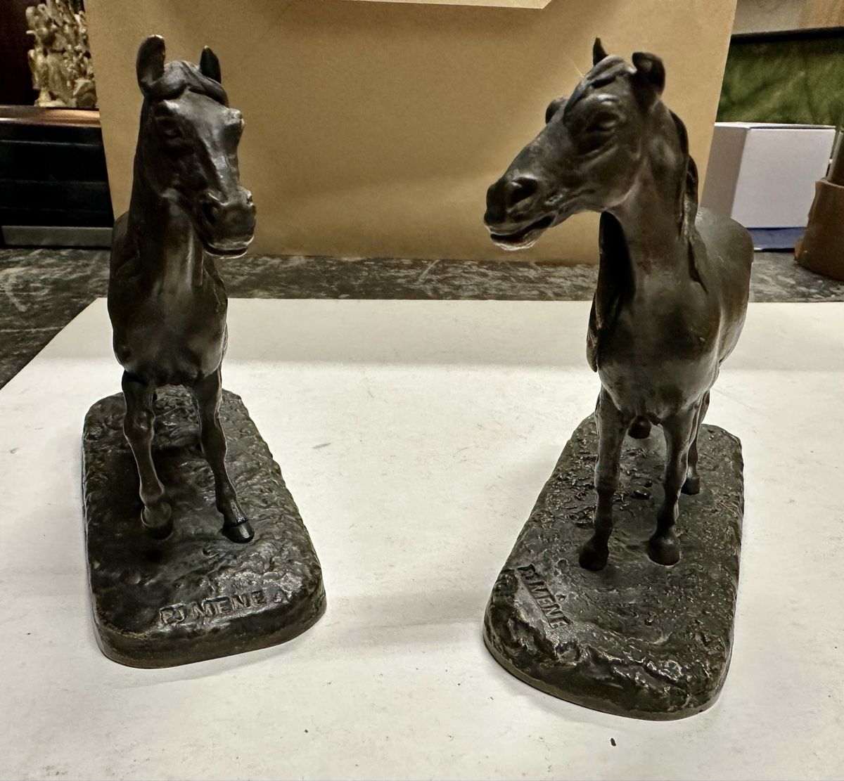 Paire de bronze signé Pierre Jules MÈNE, XlXe (D'occasion) à Genève ...