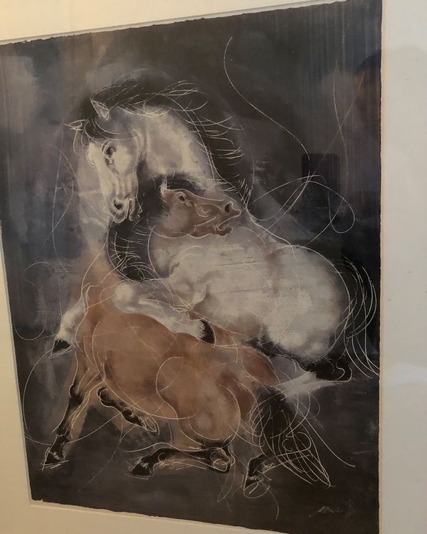 Hans Erni Bild / Druck, Pferde (Gebraucht) in Oberrieden für CHF 50 – nur Abholung auf Ricardo ...