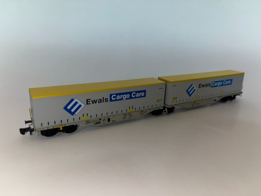Containerwagen Spur N mit Auflieger EWALS CARGO CARE RR60106 (Gebraucht ...