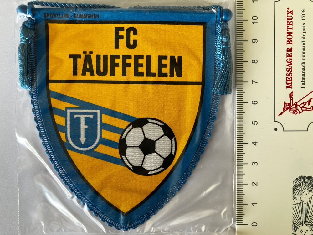 Vintage Fanion/Wimpel FC TÄUFFELEN (Neu und originalverpackt) in Gland für CHF 10 – mit ...