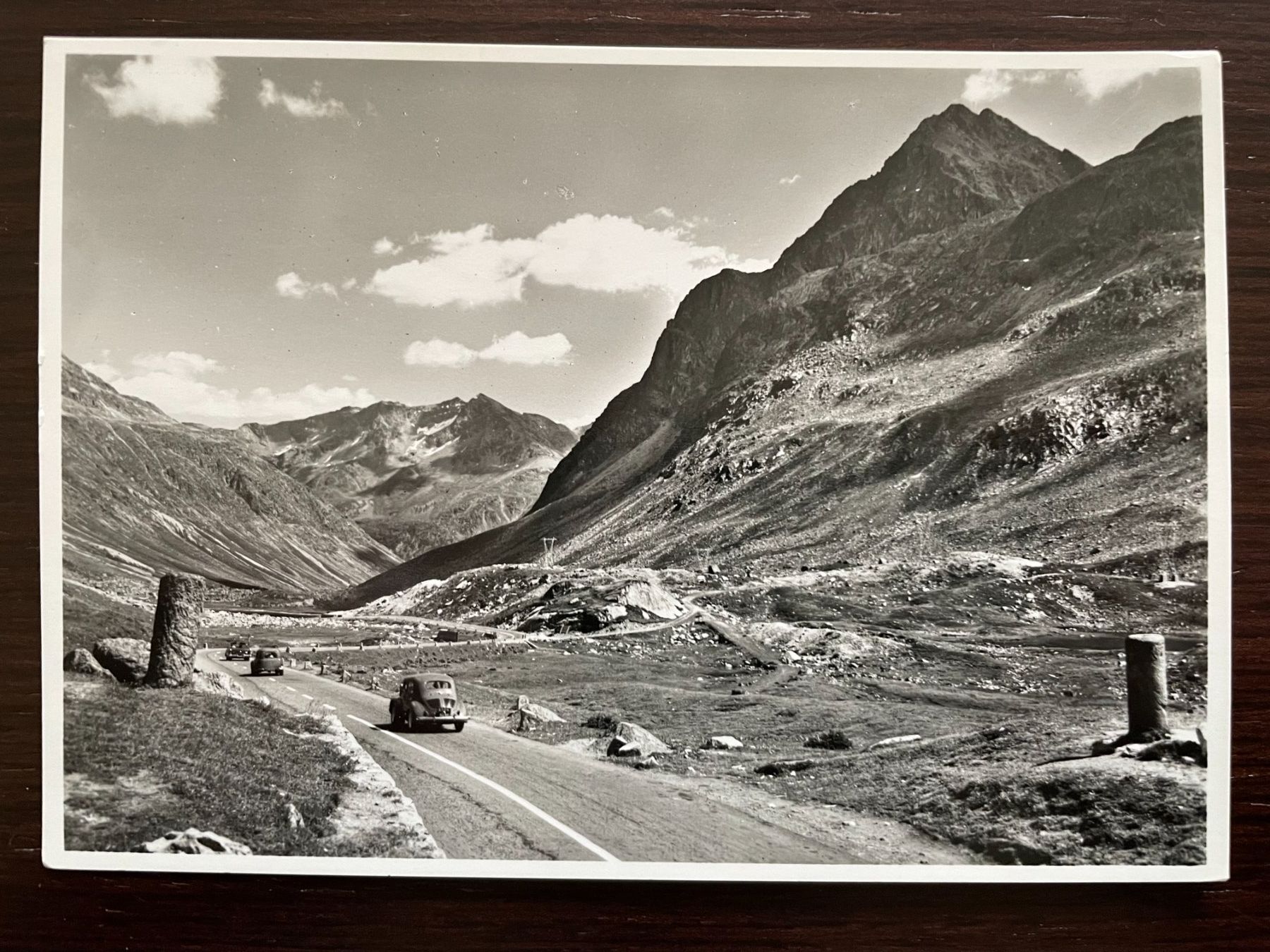 JULIERPASS Römersäulen, Blick g. Engadin, VW KÄFER OLDTIMER (Gebraucht ...