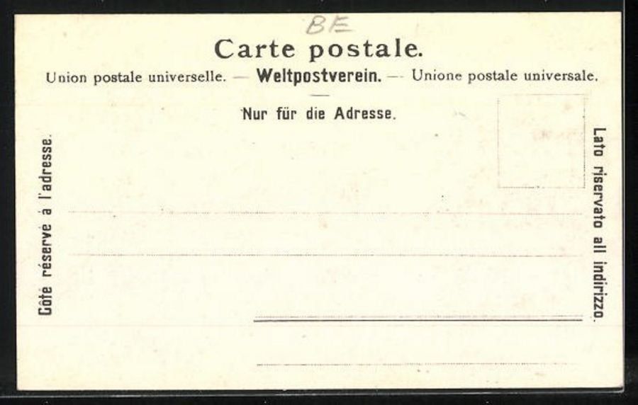 Interlaken um 1900, Bahnhofstrasse, belebt, koloriert | Kaufen auf Ricardo
