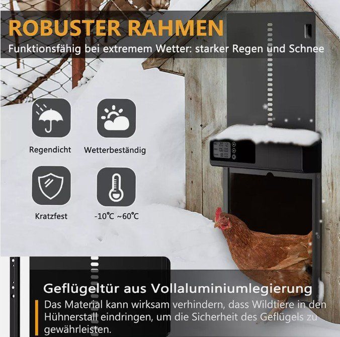 Automatischer Huhnerstall Turoffner