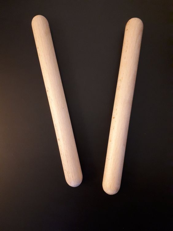 NEU - Holz Beat Stick Rhythmus Stick - 20cm - Kinder Musik (Neu (gemäss ...