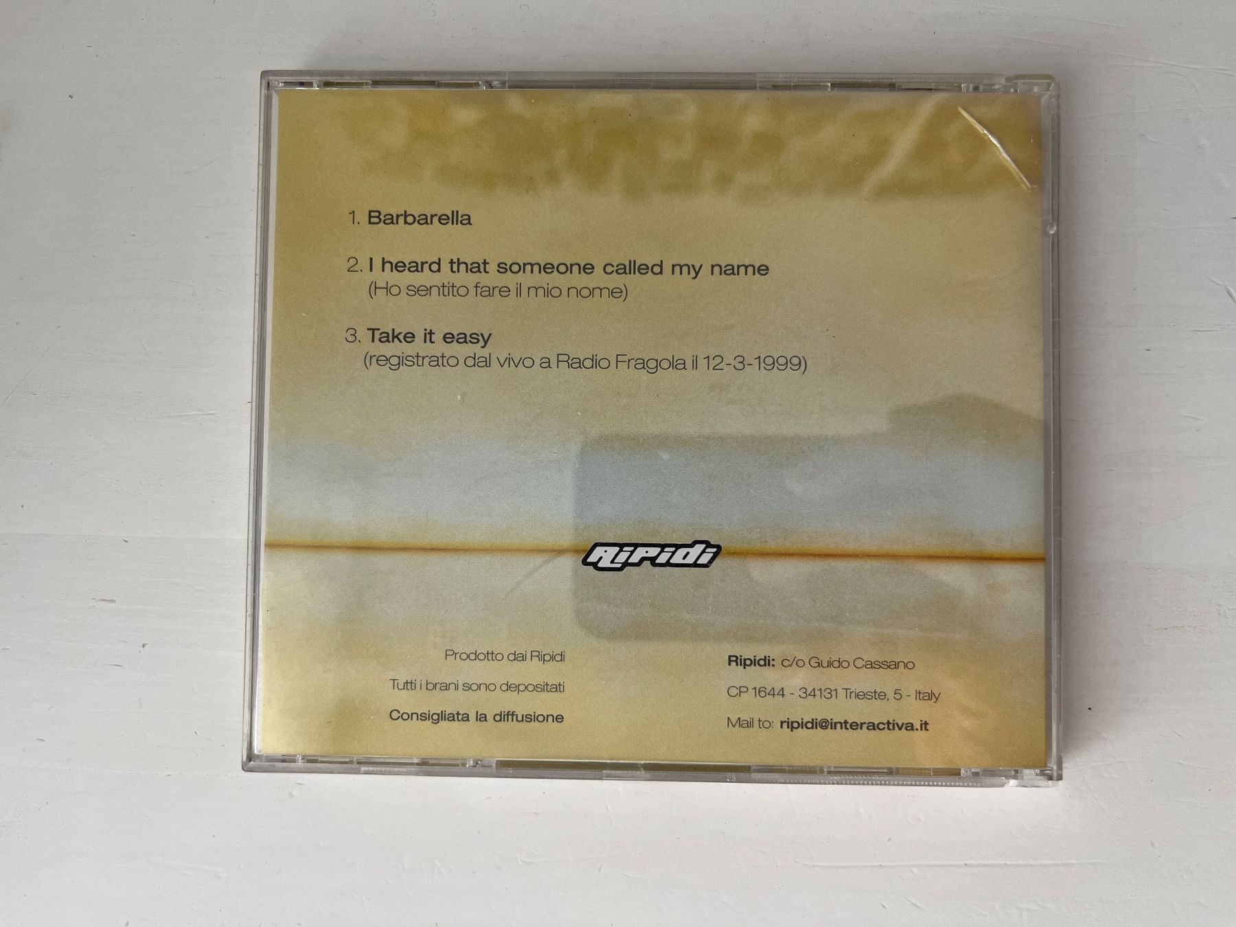 Barbarella - Ripidi CD - Electronic Music - Rare (Gebraucht) in Sierre ...