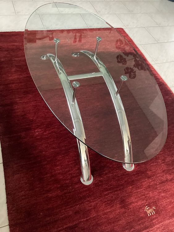Ovaler Salontisch Glas | Kaufen auf Ricardo