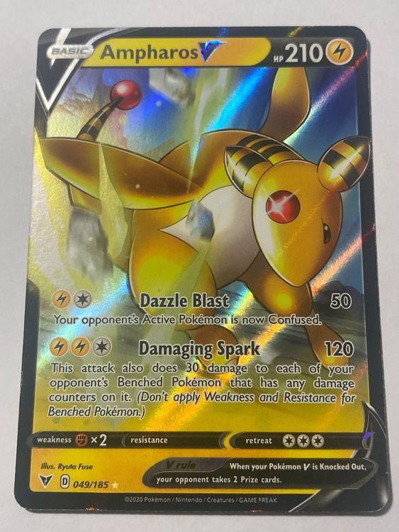 Pokemonkarte Ampharos V | Kaufen auf Ricardo