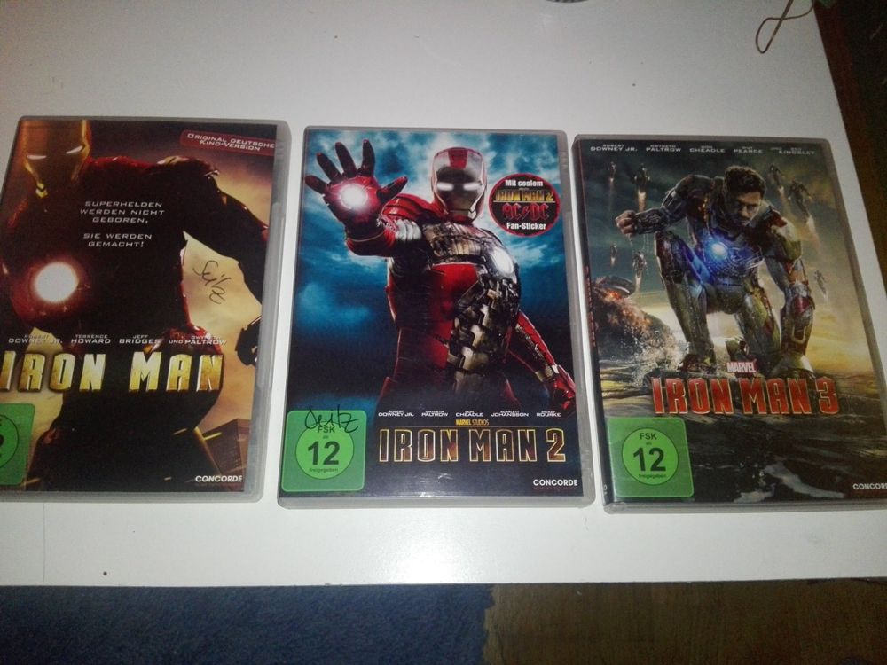 Iron Man (Trilogy) -Deutsch & Englisch- '3-DVDs (Gebraucht) in st ...