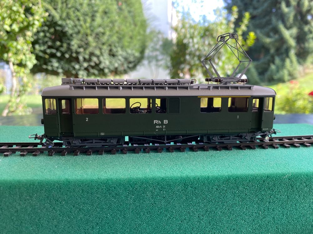 Bemo RhB ABe 4/4 31 grün Berninatriebwagen H0m | Kaufen auf Ricardo
