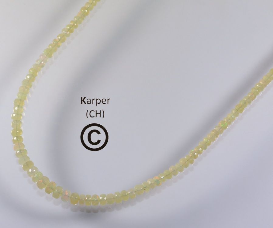 Äthiopien Opal, Strang / Rang Opale Ethiopie, Fac. 39 cm (Neu und ...