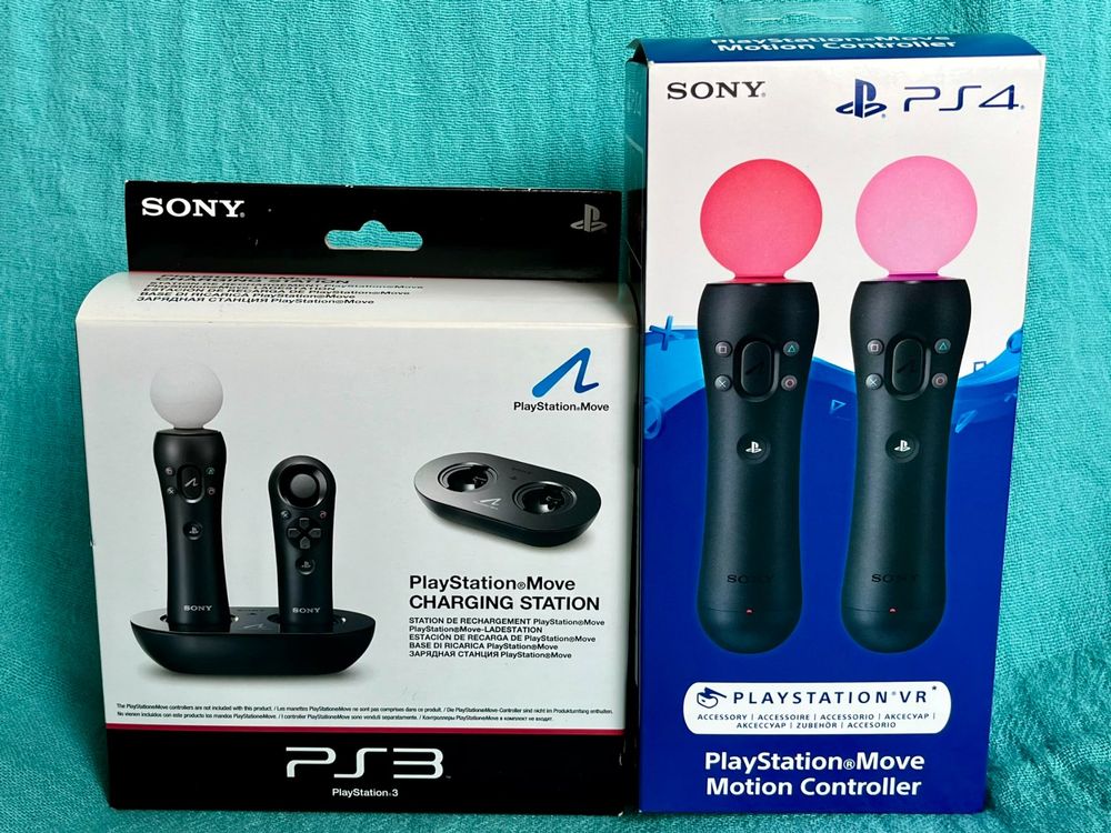 NEU 2 Move Controller mit Ladestation - PS5, PS4 und PS3 (Gebraucht) in ...