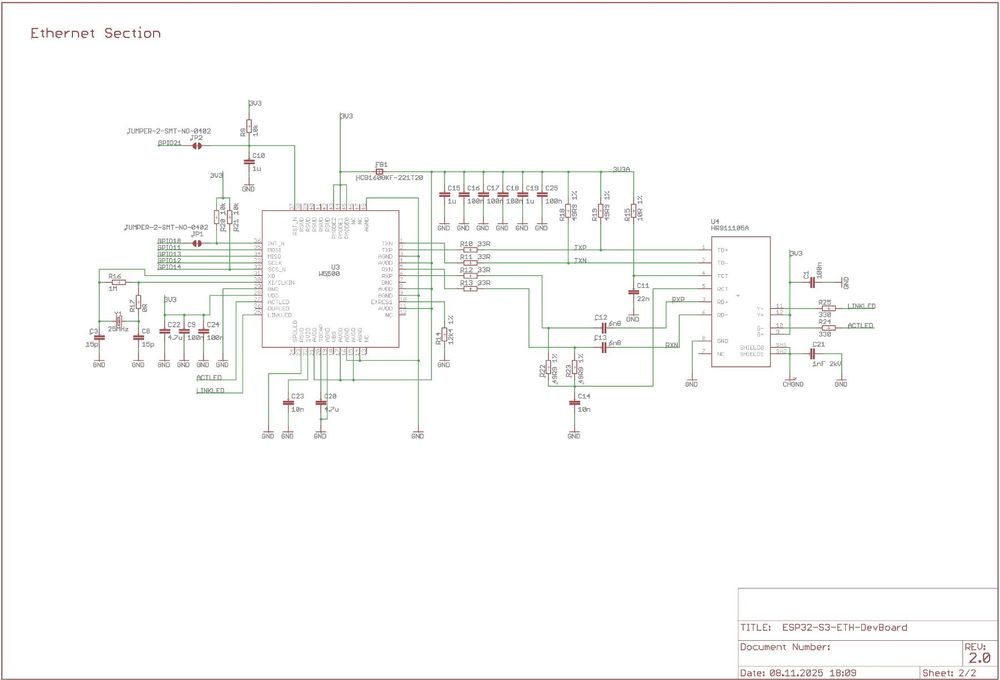 YB-ESP32-S3-ETH Arduino DevBoard: Ethernet + WiFi, USB-C (Neu und originalverpackt) in Sursee ...