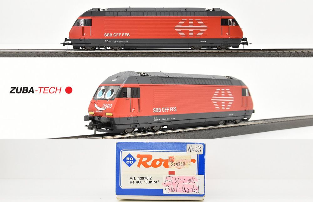 Roco 43970.2 E-Lok Re 460 "Junior" SBB H0 WS Digital mit OVP | Kaufen ...