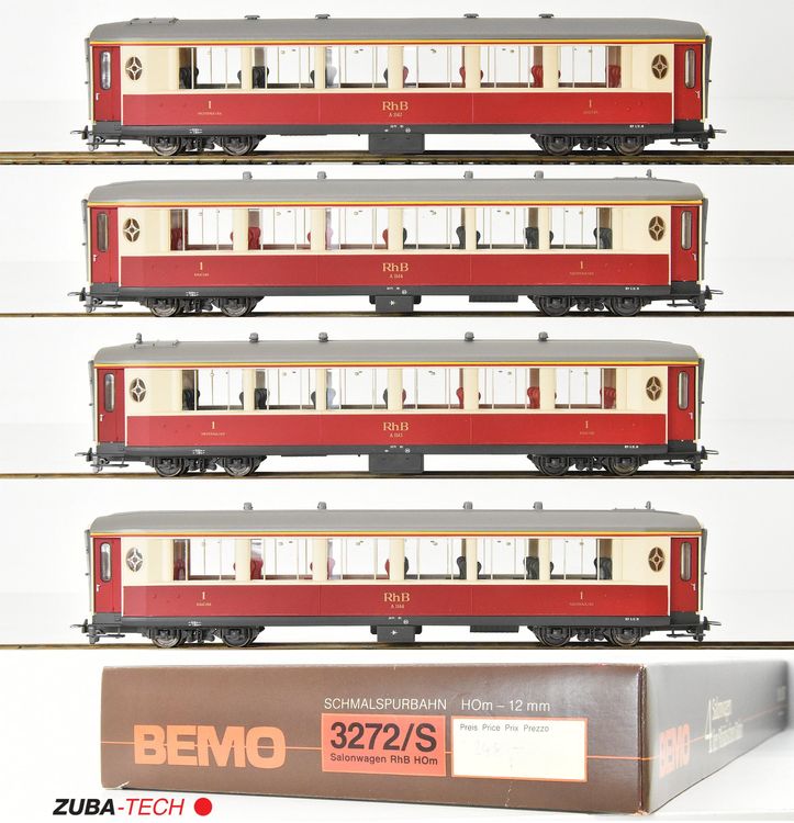 Bemo 3272/S Salonwagen-Set 4tlg. RhB H0m GS mit OVP (Gebraucht) in St. Gallen für CHF 82 – mit ...