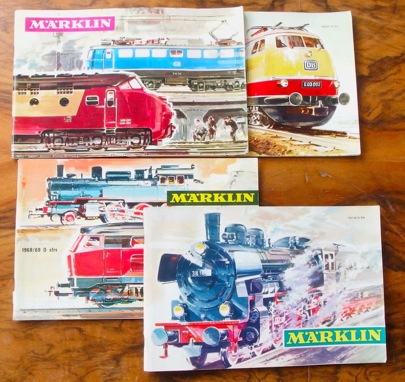 Märklin - Kataloge 1965/66 - 1968/69 (4 Ex) (Gebraucht) in Zürich für CHF 38.5 – mit Lieferung ...