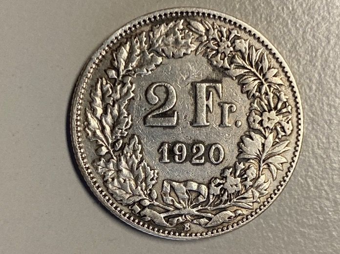 2 Franken 1920 (Gebraucht) in Dietlikon für CHF 6 – mit Lieferung auf Ricardo kaufen