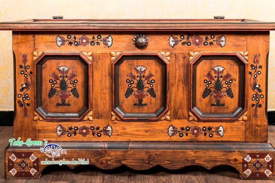 Voglauer Schuhkommode Braun Antik Anno 1700 Bemalt Truhe (Gebraucht) in ...