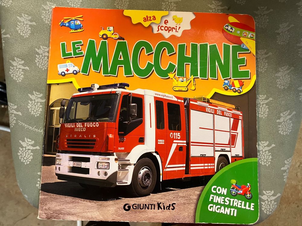 Libro per bambini "Le Macchine" Giunti Kids (Neu (gemäss Beschreibung ...