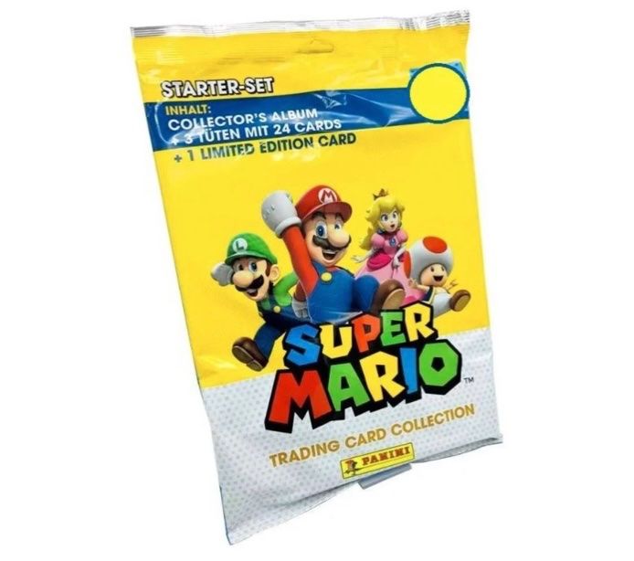 Panini Starter Pack Super Mario Trading Cards 2022 (Neu und ...