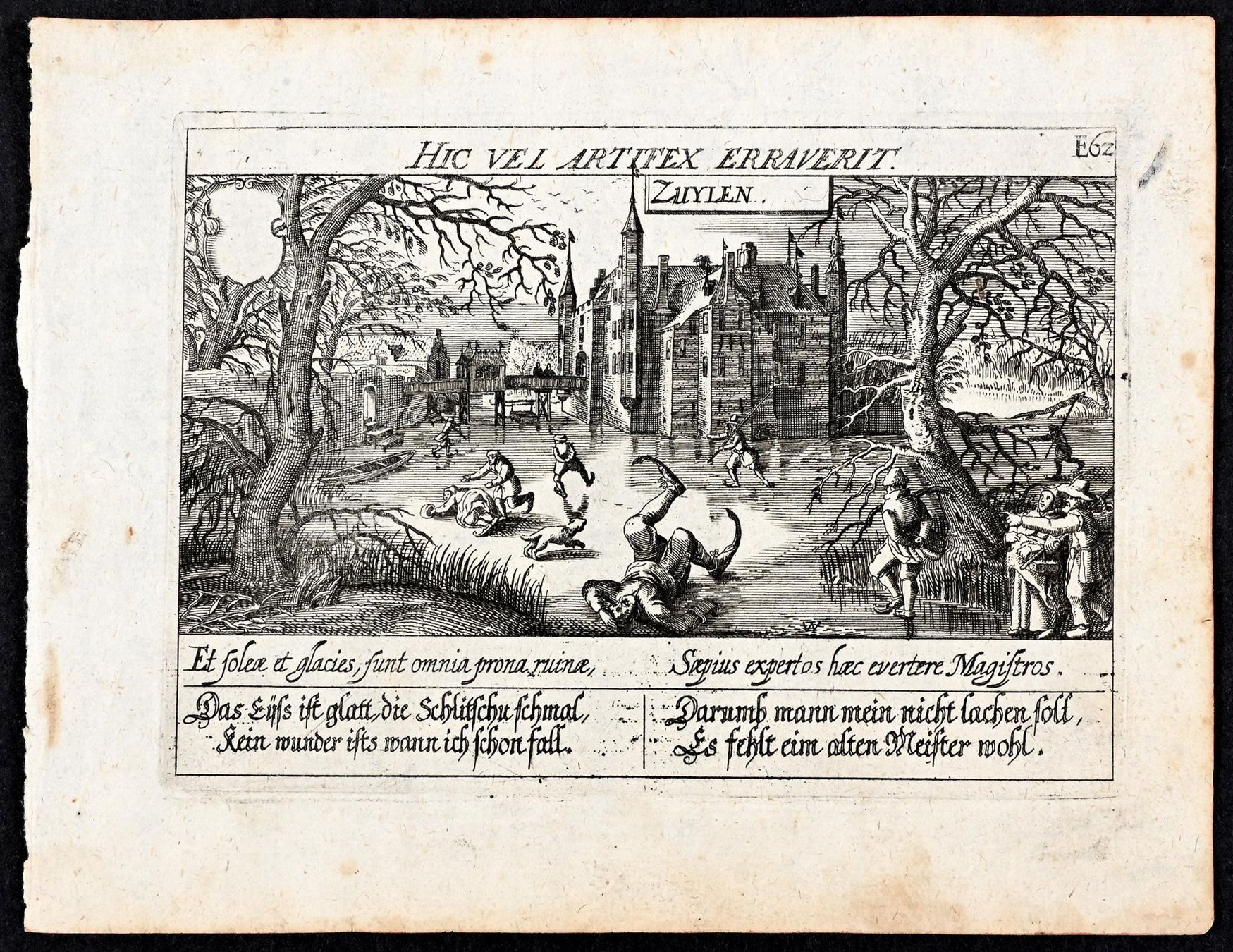 ZUIJLEN/b. Utrecht: TA., Schloß, darunter Vers, 'Zuylen. E62 (Gebraucht ...