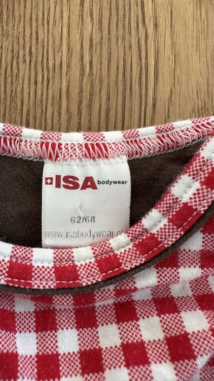 ISA Baby Body Gr. 62/68 Oktoberfest kariert mit Reh 🦌 (Gebraucht) in ...