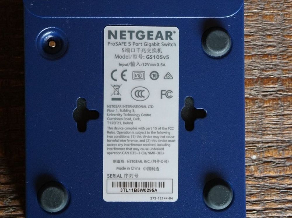 Netgear GS105v5 ProSAFE 5 Port Gigabit Switch | Kaufen auf Ricardo
