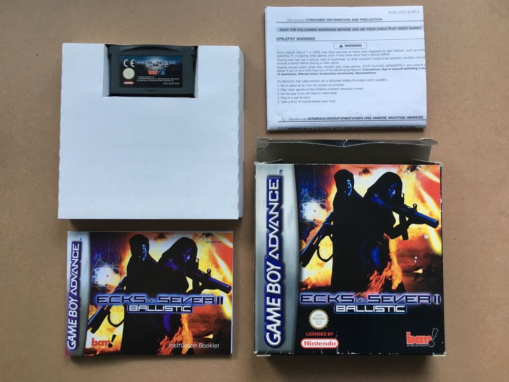 ECKS vs. SEVER 2 Ballistic inkl. OVP für GBA | Kaufen auf Ricardo