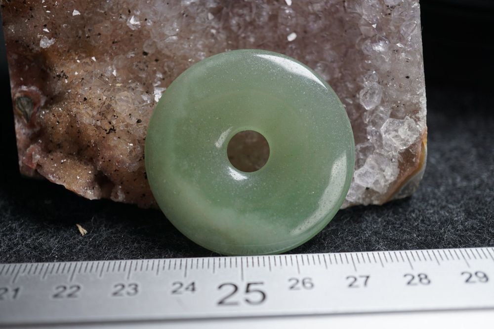 Aventurin Grün Pi Scheibe 40mm Donut ab 1.- | Kaufen auf Ricardo